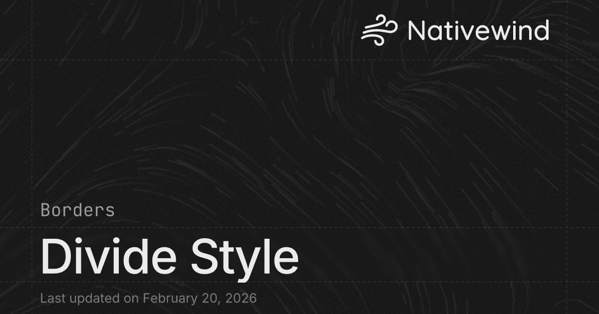 Divide Style