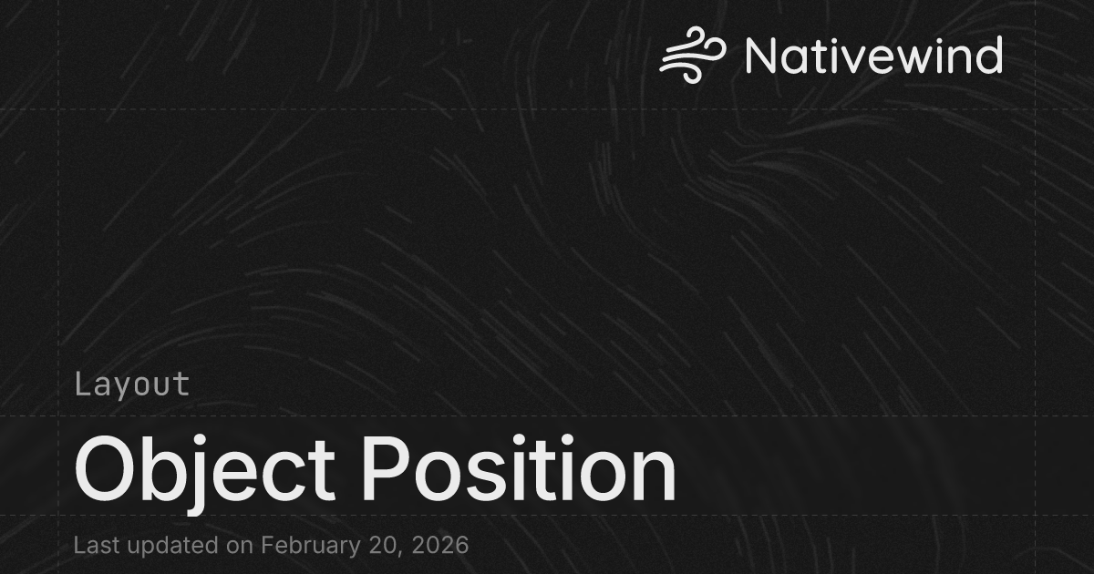 Object Position