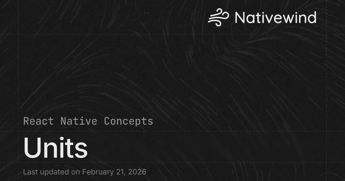Units